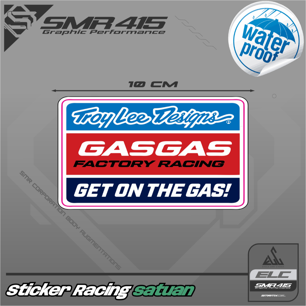 Jual STIKER TLD RACING / stiker tldgasgas racing / stiker printing logo ...