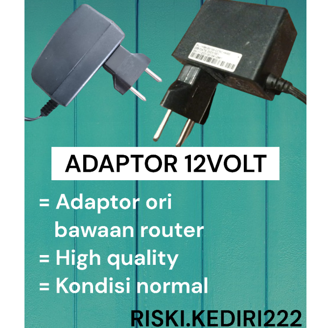 Jual Adaptor 12 Volt 1 A Ori bawaan router | Shopee Indonesia