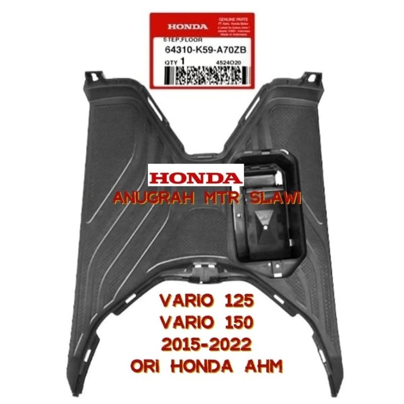 Jual 64310-K59-A70ZB Cover step floor bordes cover pijakan kaki Vario 125 150 tahun 2018-2022 ...