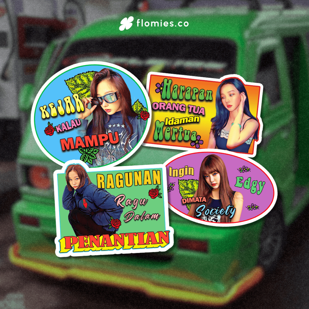 Jual [ Isi 4 pcs Stiker ] AESPA Sticker Angkotz Pack Ver. 1 | Sticker ...