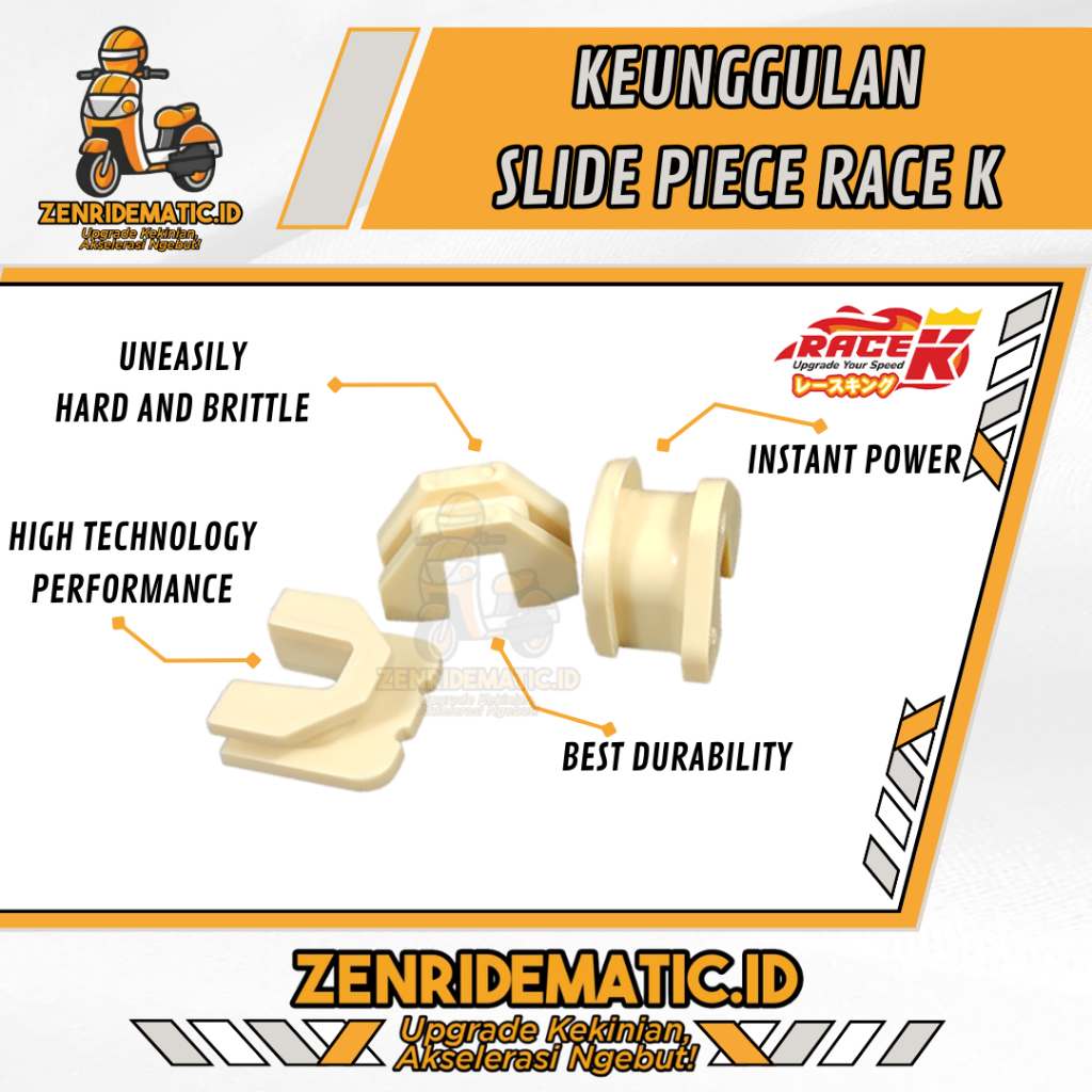 Jual Slider Slide Piece Honda Beat Vario Scoopy Spacy Genio 110 cc ...