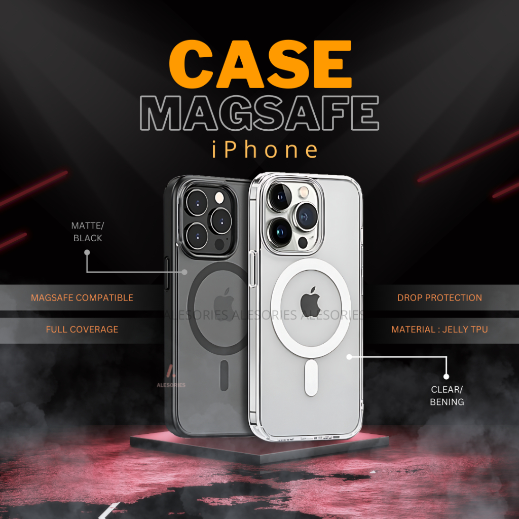 Jual Case Casing iPhone Magsafe Magnet 11 12 13 14 15Pro Max | Shopee ...