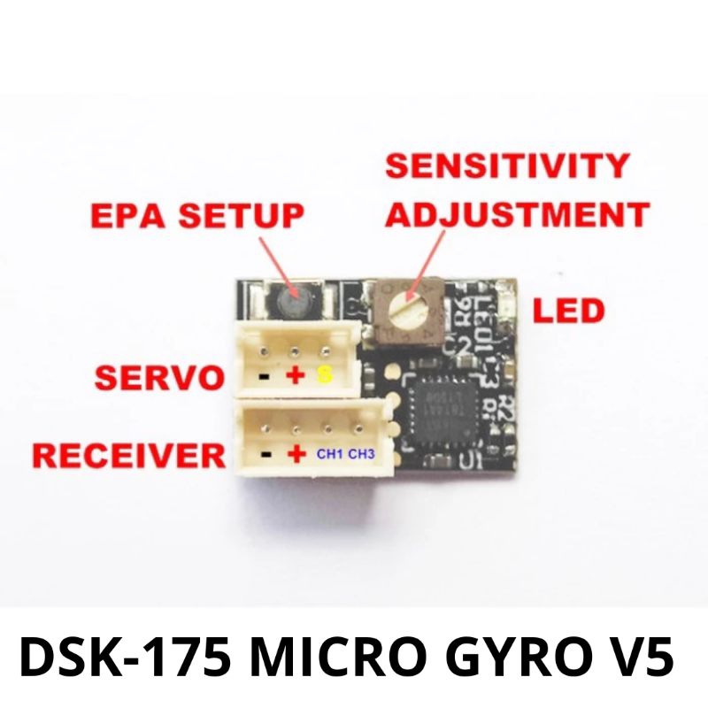 Jual Micro Gyro V5 Dasmicro DSK-175 For RWD Rc Drift Mini | Shopee ...