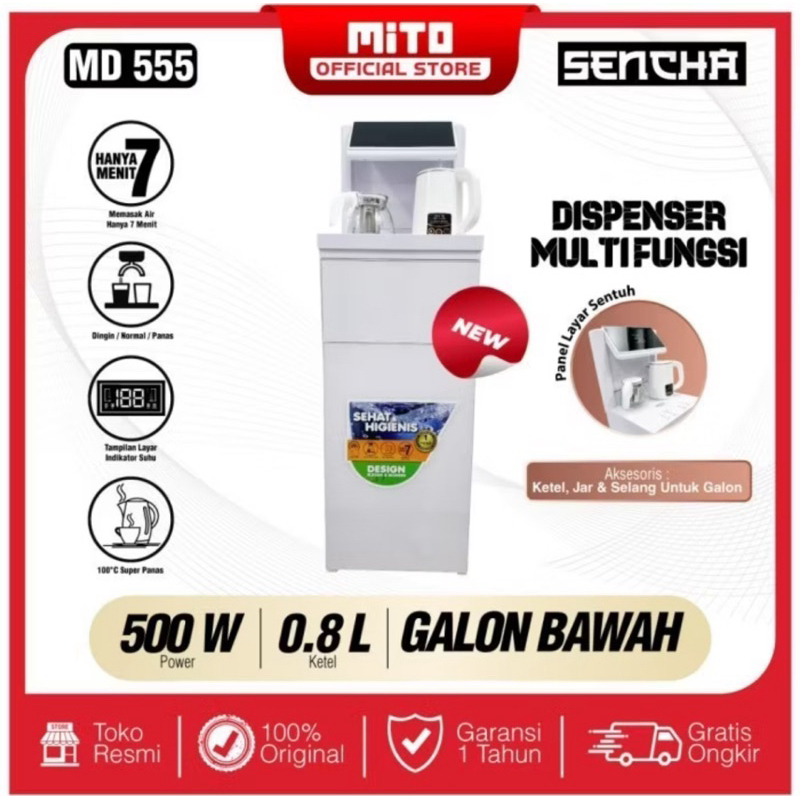 Jual MITO Dispenser MD555 galon bawah | Shopee Indonesia