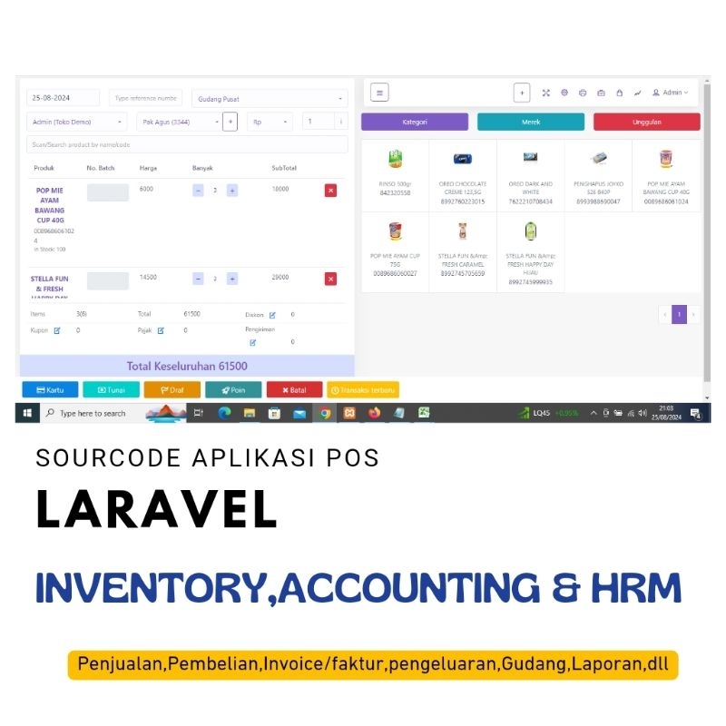 Jual Sourcode Aplikasi Pos Penjualan Kasir Management Inventory Laravel ... Jual Sourcode Aplikasi Pos Penjualan Kasir Management Inventory Laravel ...