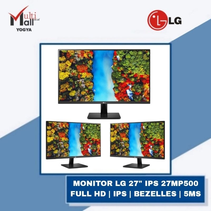 Jual Monitor LG 27" 27MP500 IPS Full HD Bezelles AMD FreeSync 5ms HDMI ...