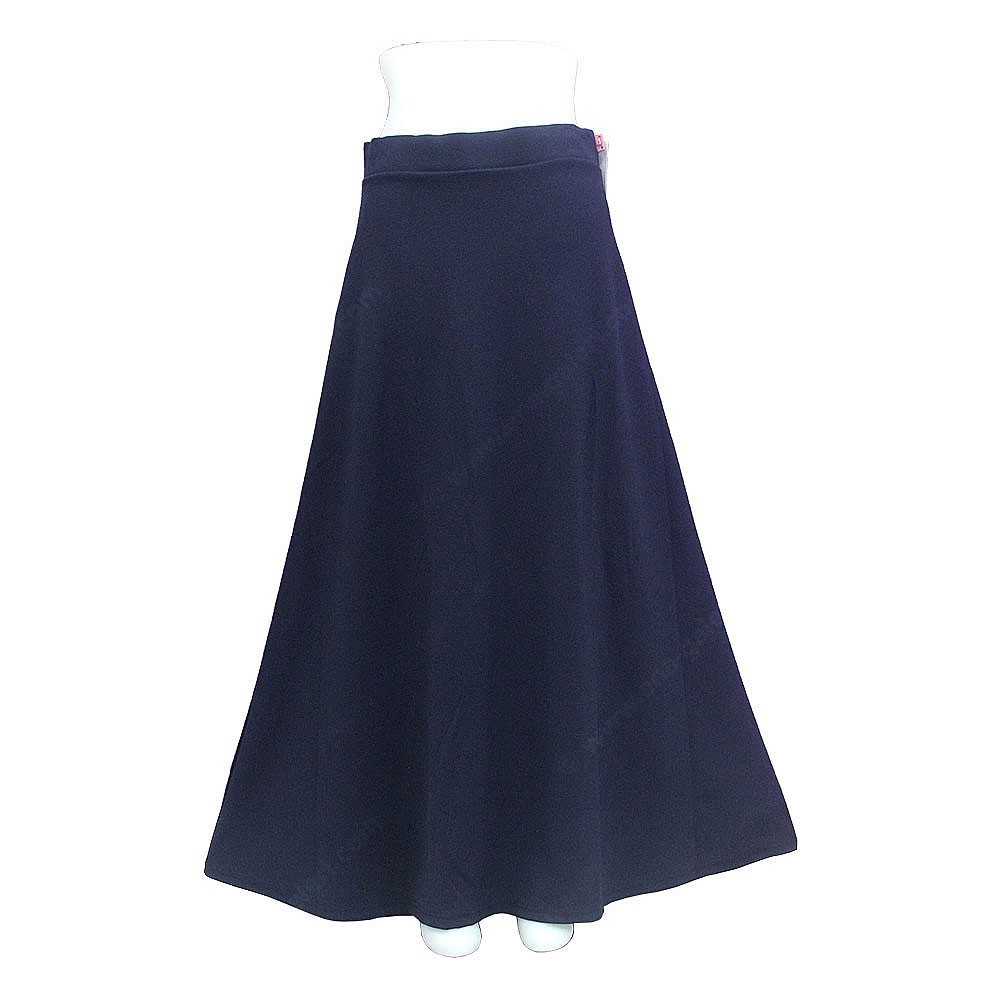 Jual Rok Panjang Biru Dongker Bahan Waffle Premium Tebal dan Lembut Rok ...