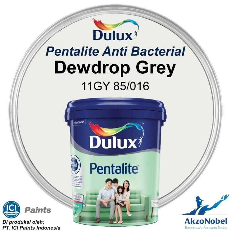 Jual CAT DULUX PENTALITE 20 LT - DEWDROP GREY 11GY 85/016 | Shopee ...
