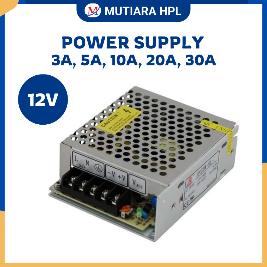 Jual Power Supply Switching CCTV 12V 3A, 5A, 20A, 30A / Adaptor Travo ...