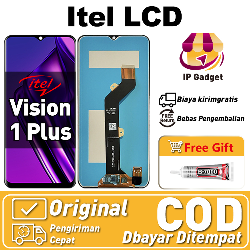 Jual Original LCD Itel vision 1 plus fullset ori asli Layar hp ...