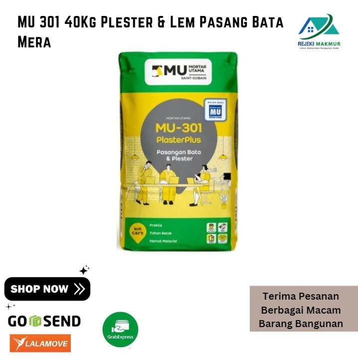 Jual MU301 - Mortar Utama MU 301 Plester & Pasang Bata ( INSTAN ...