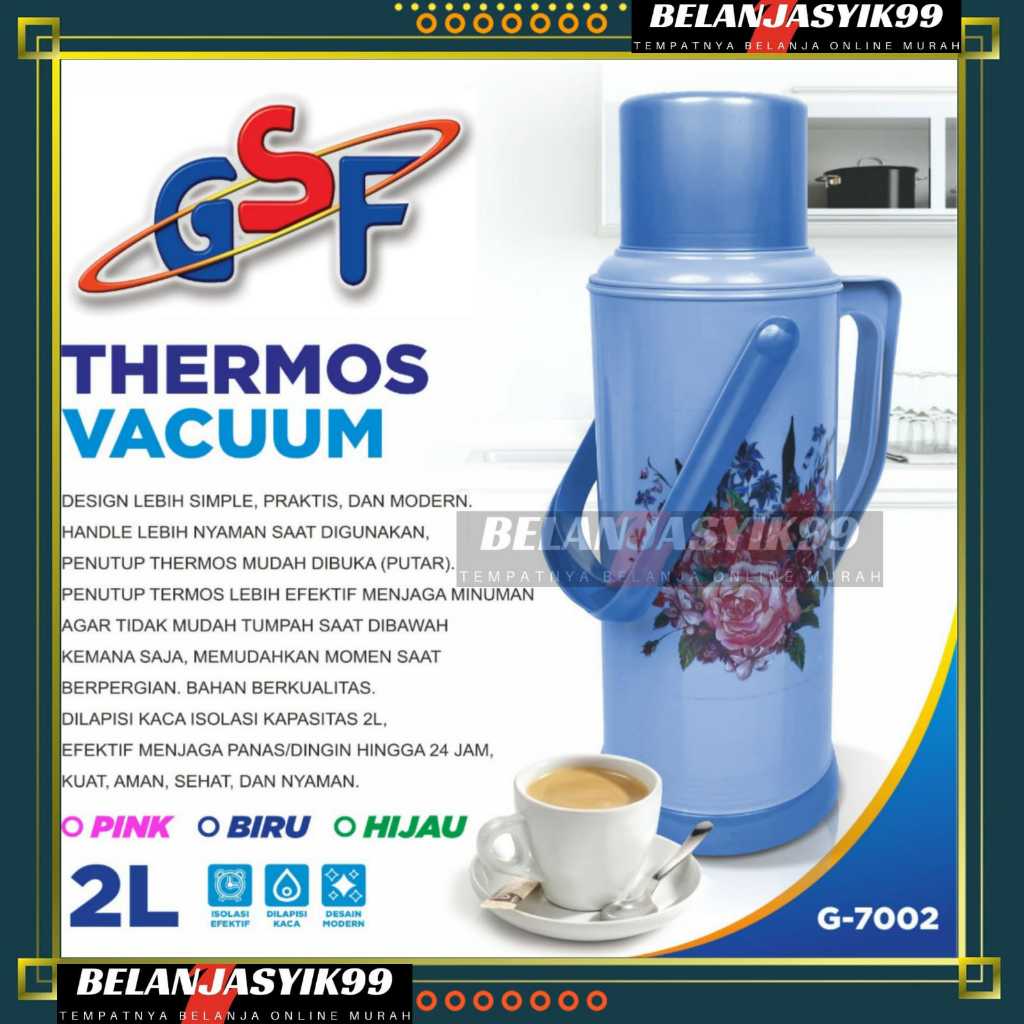 Jual TERMOS GSF G-7002 / THERMOS VACUUM FLASK GSF G 7002 / TERMOS AIR PANAS / TERMOS AIR DINGIN ...