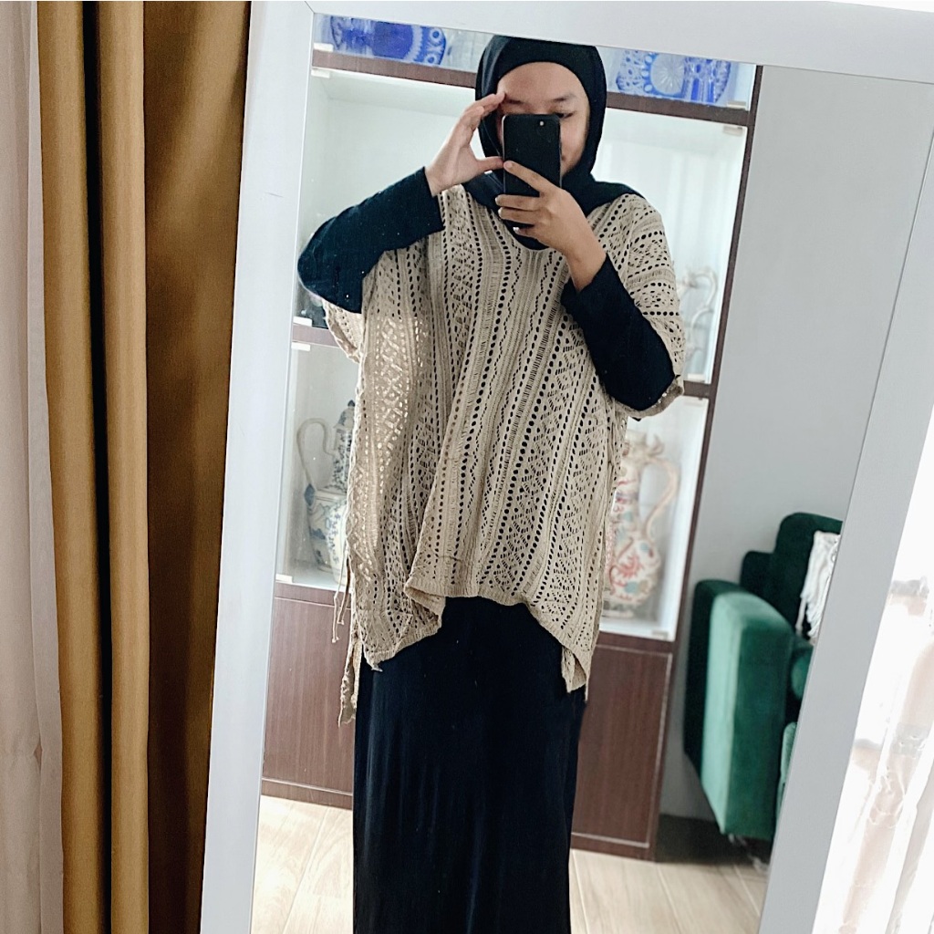 Jual Blouse Rajut / Knit Boho Lyssa Import Jaring | Shopee Indonesia