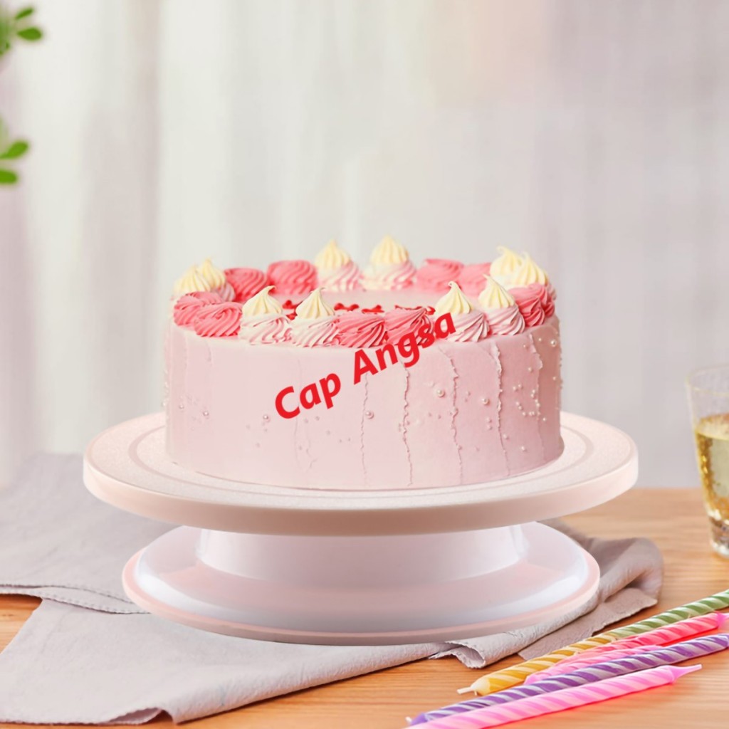 Jual MEJA DEKOR PUTAR ROTATING CAKE TURNTABLE PIRING PLASTIC ROTATING ...