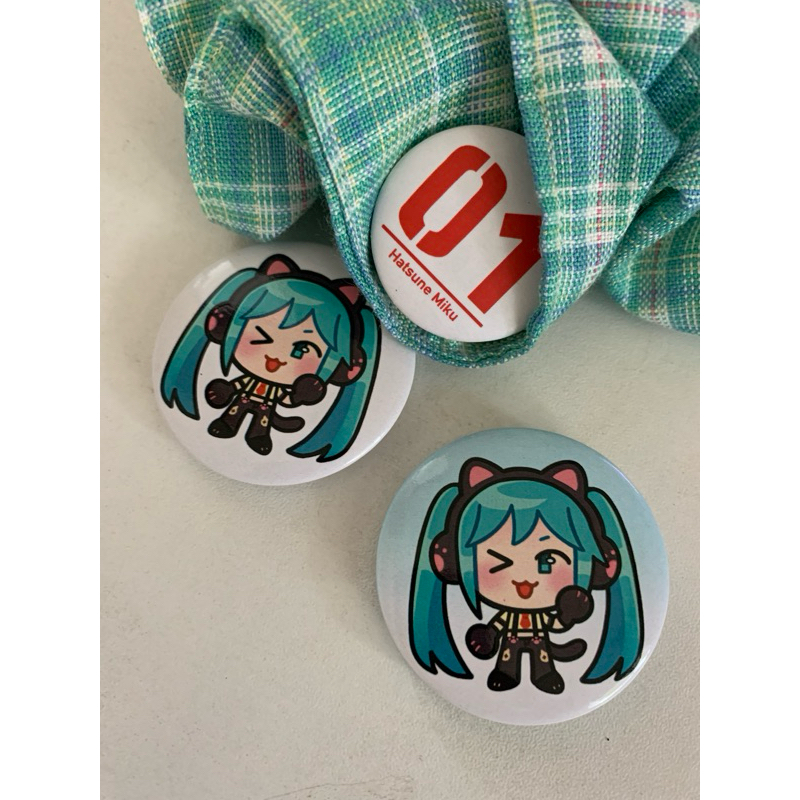 Jual MOKKACLUB | "Button Pins" | Fan Merch: Vocaloid, Hatsune Miku | Shopee Indonesia