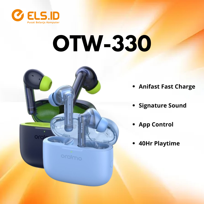 Jual Oraimo OTW-330 Earphone TWS Bluetooth 5.3 ENC IPX4 | Shopee Indonesia
