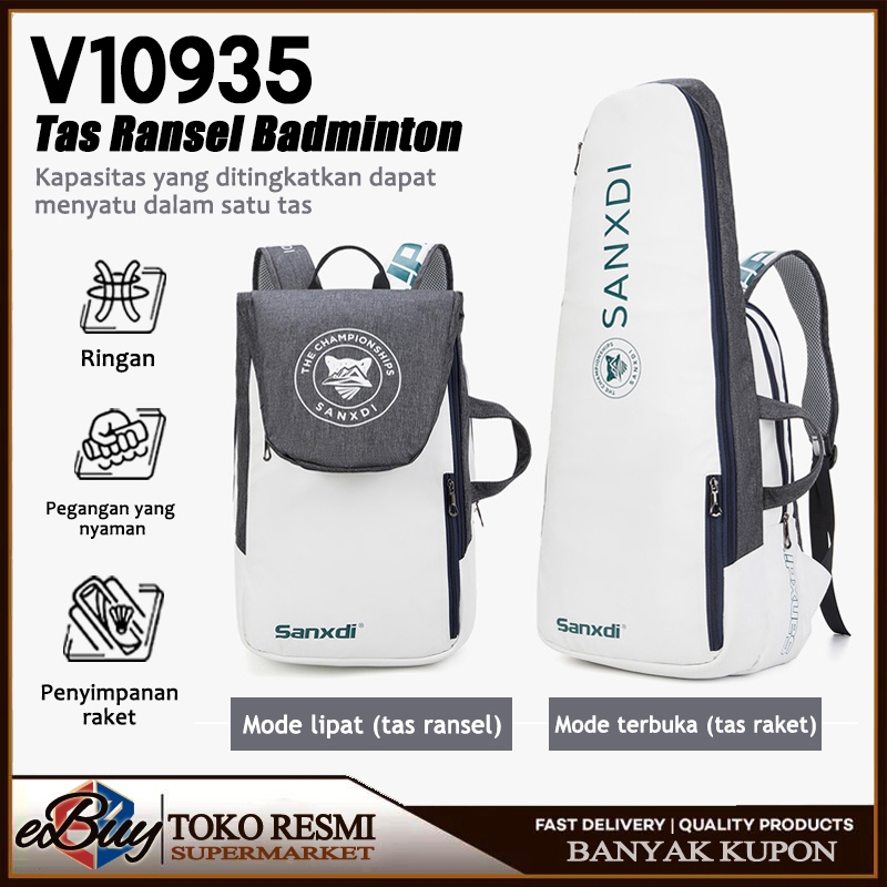 Jual Ebuy-Tas Raket Badminton Ransel Raket Multifungsi Foldable Tas ...