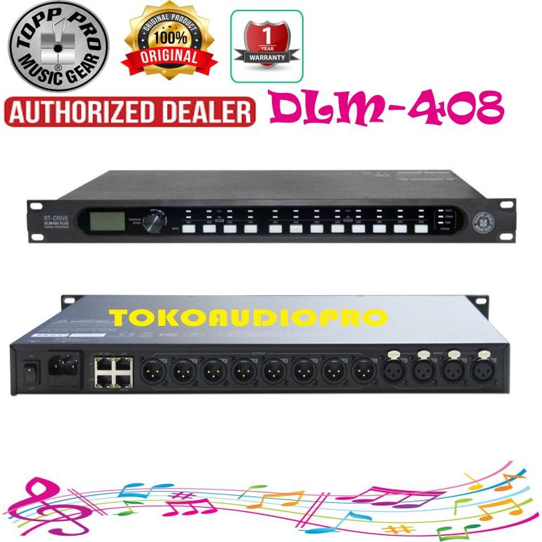 Jual DLMS Topp Pro DLM 408 DLMS 4 Input & 8 Output Speaker Management ...