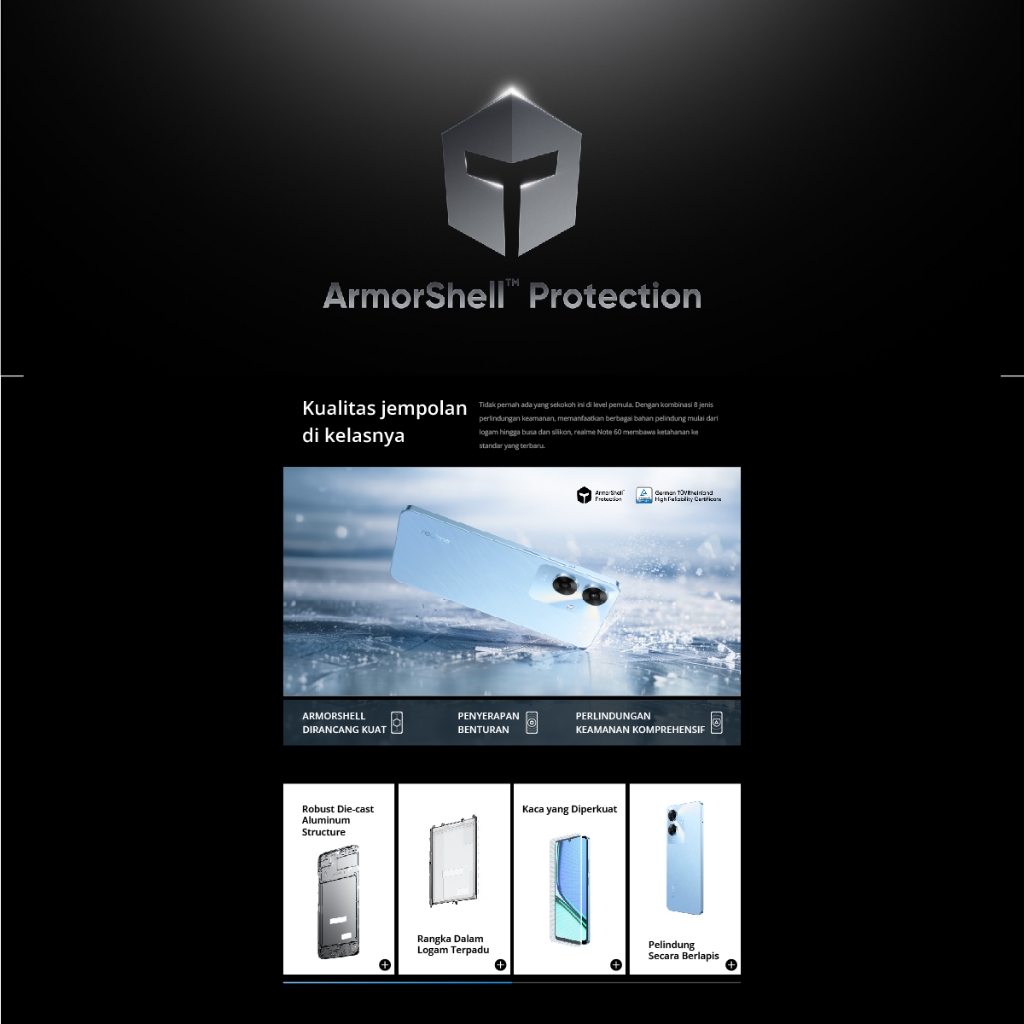 Jual realme Note 60 8GB+16GB*|256GB (ArmorShell™ Protection | TÜV ...