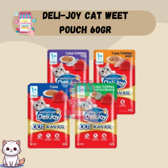Jual DELI-JOY Cat Wet Food Pouch 60gr - Makanan Kucing Deli Joy Pouch ...