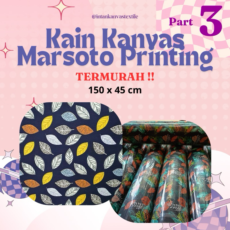 Jual TERMURAH!! KAIN KANVAS MOTIF / MARSOTO PRINTING / KANVAS PRINTING ...