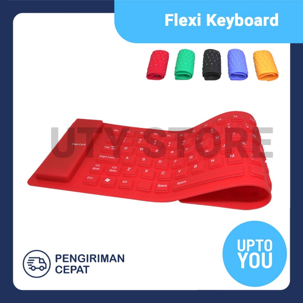 Jual Keyboard Fleksibel USB - Flexible Keyboard USB | Shopee Indonesia