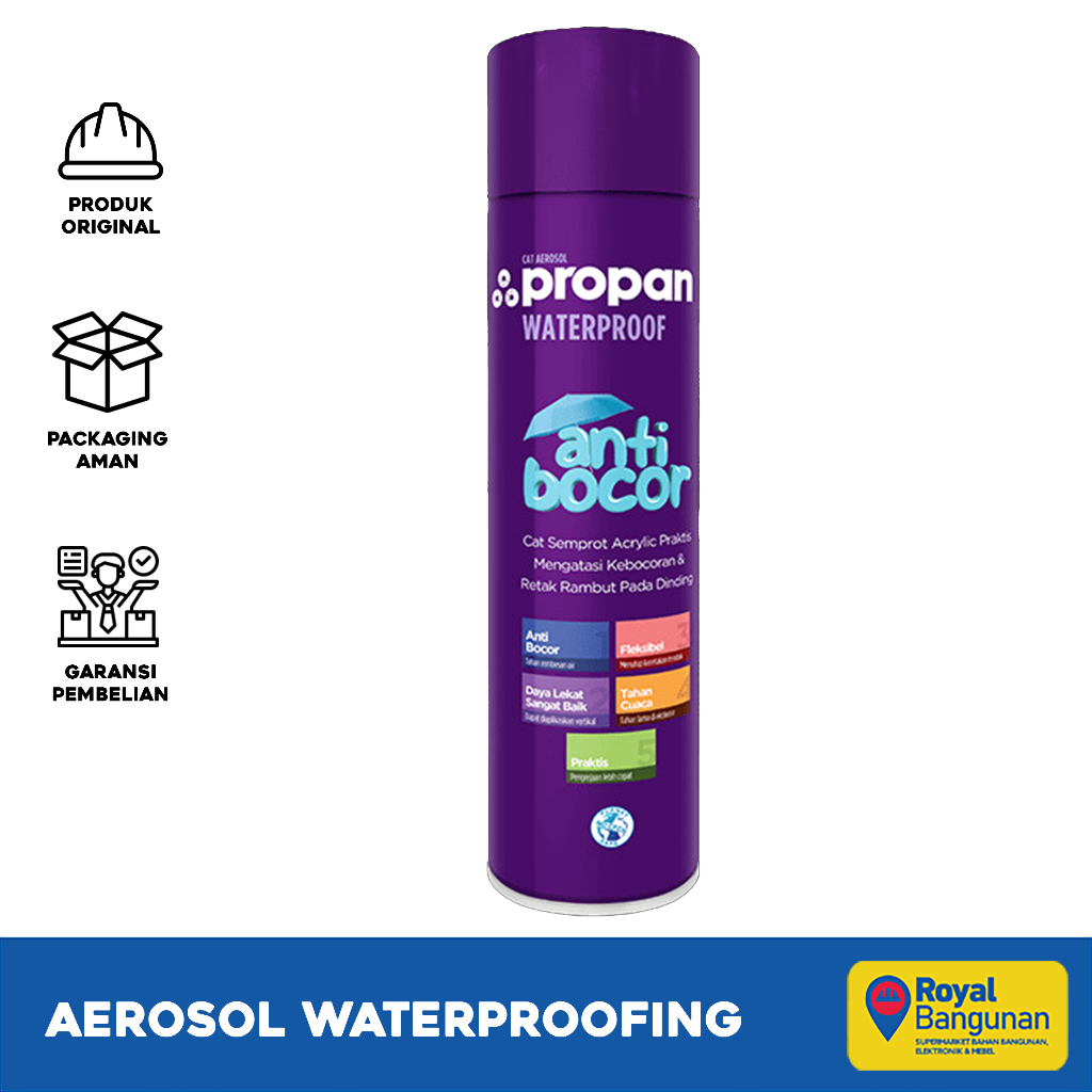 Jual PROPAN AEROSOL WATERPROOFING CAT SEMPROT 1 KOMPONEN | Shopee Indonesia