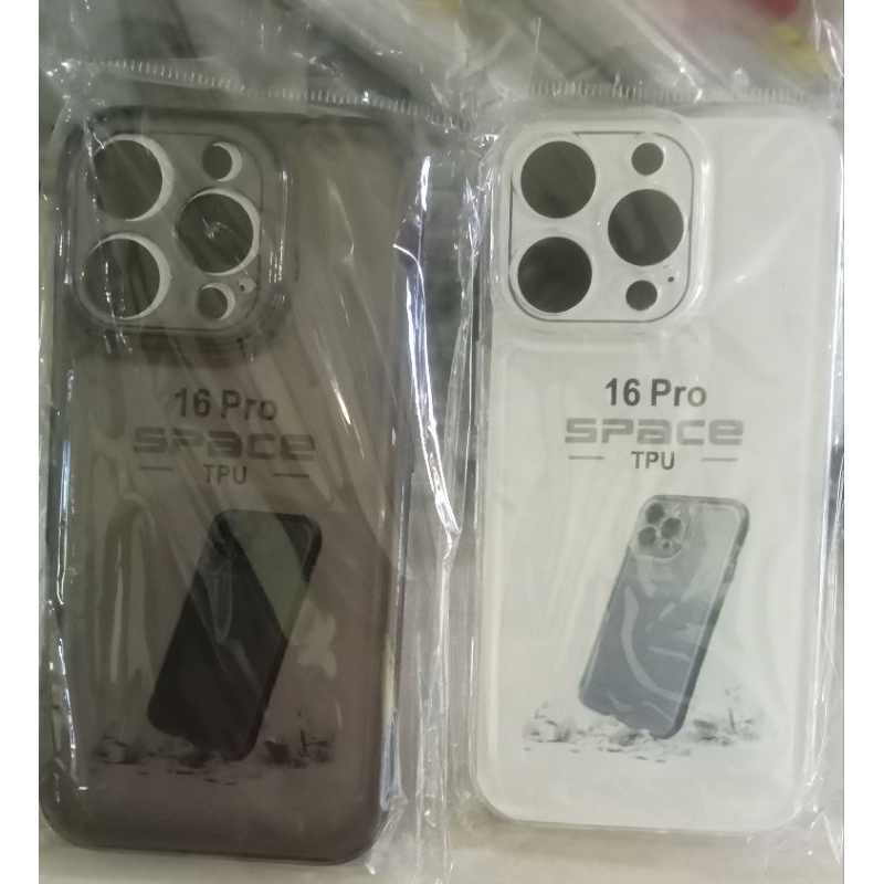 Jual softcase casing iPhone 16 pro/ip 16 pro transparan clear hitam ...