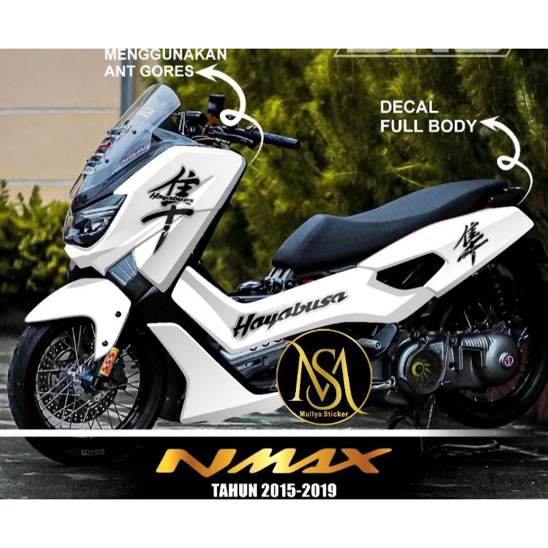 Jual Stiker Decal Nmax Old Full Body Motif Hayabusa Putih | Shopee ...