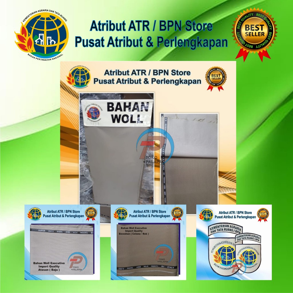 Jual BAHAN SERAGAM ATR/BPN 3 METER WOLL EXECUTIVE | Shopee Indonesia