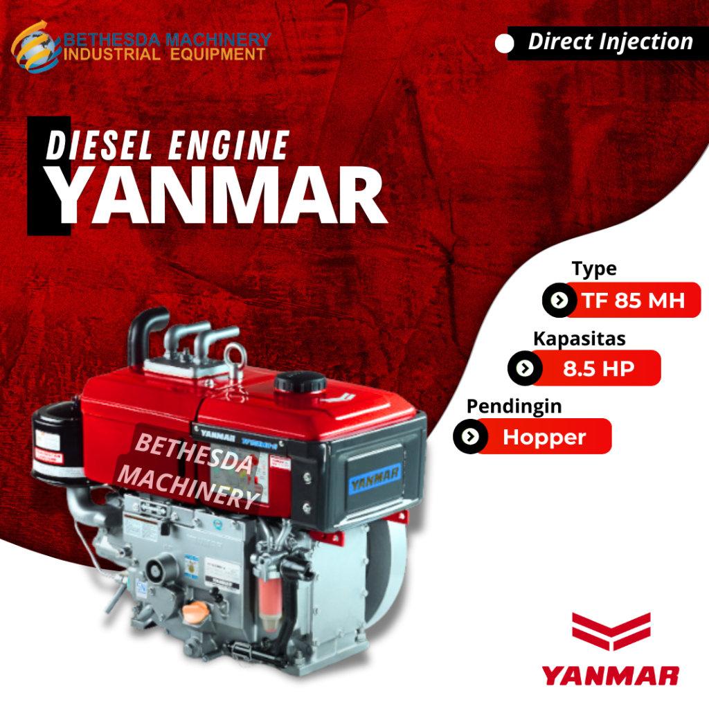 Jual Mesin Penggerak Diesel 8.5 HP Yanmar TF 85 Hopper Diesel Engine | Shopee Indonesia