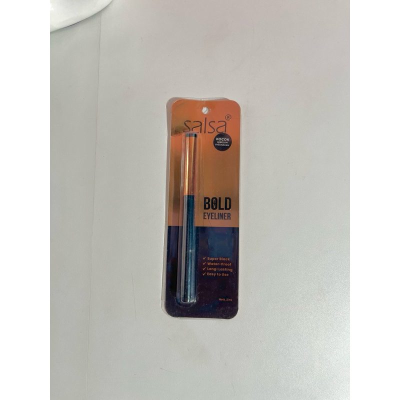 Jual SALSA Bold Eyeliner - Super Black Waterproof Pen Eyeliner Hitam ...