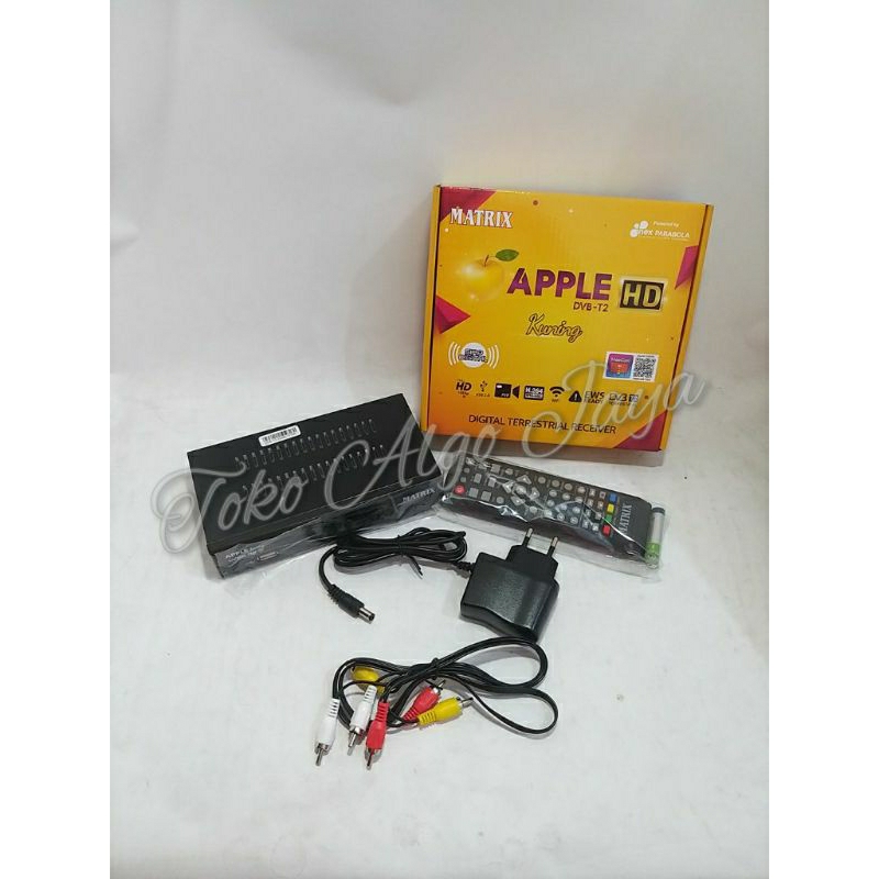Jual stb matrix dvb T2 apple kuning hd | Shopee Indonesia