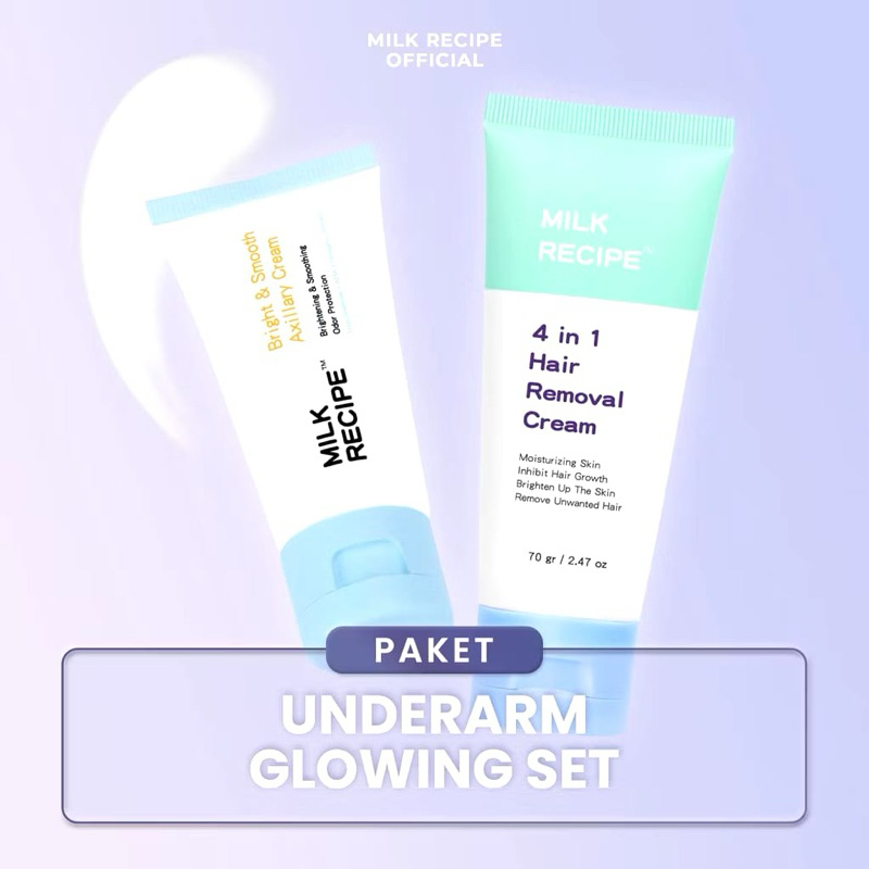 Jual Milk Recipe 4in1 Hair Removal Cream + Bright & Smooth Axillary ...
