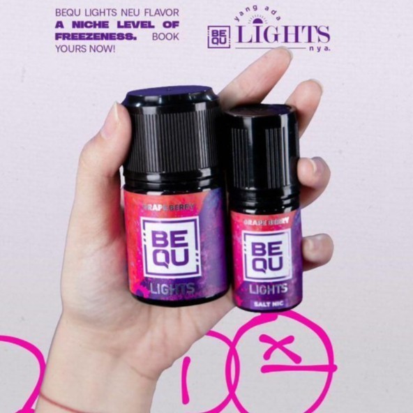 Jual SALT BEQU LIGHTS V3 GRAPE BERRY BY PODA 12MG 30ML | Shopee Indonesia