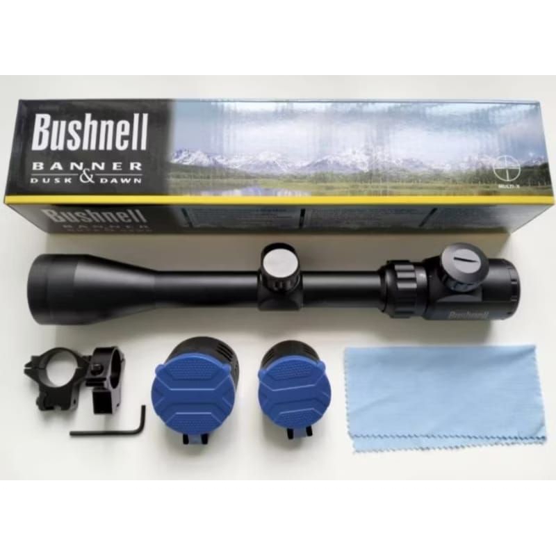 Jual telescope/teleskop bushnell 3-9x40eg tutup flip biru reticle hk ...