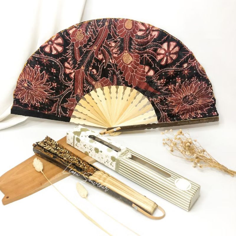Jual Kipas batik / kipas batik kecil / kipas batik jumbo / kipas ...