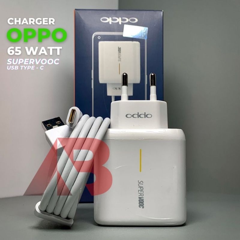 Jual Charger Oppo 33W 65W 80W SUPER VOOC Type C Fast Charging Original ...
