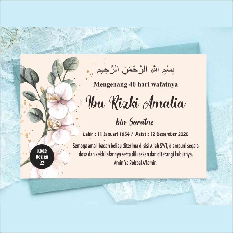 Jual Stiker Tahlil Stiker Mengenang 7 hari 40 hari 100 hari 1000 hari 1 ...