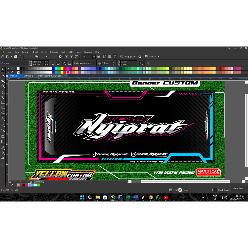 Jual BANNER KARPET ALAS MOTOR KONTES CUSTOM | Shopee Indonesia