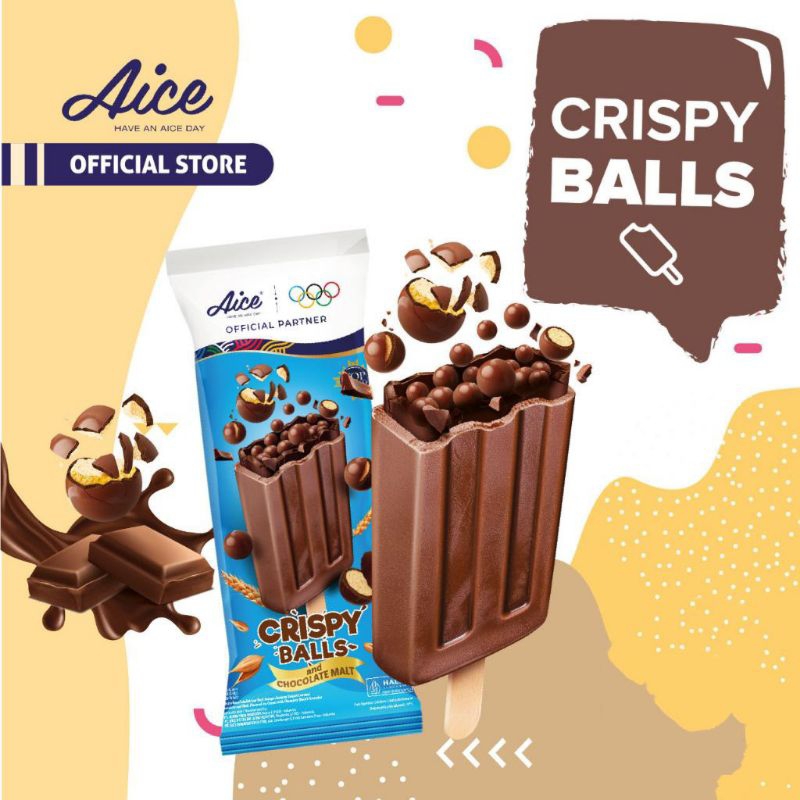 Jual Aice crispy balls 1 box isi 30 pcs | Shopee Indonesia