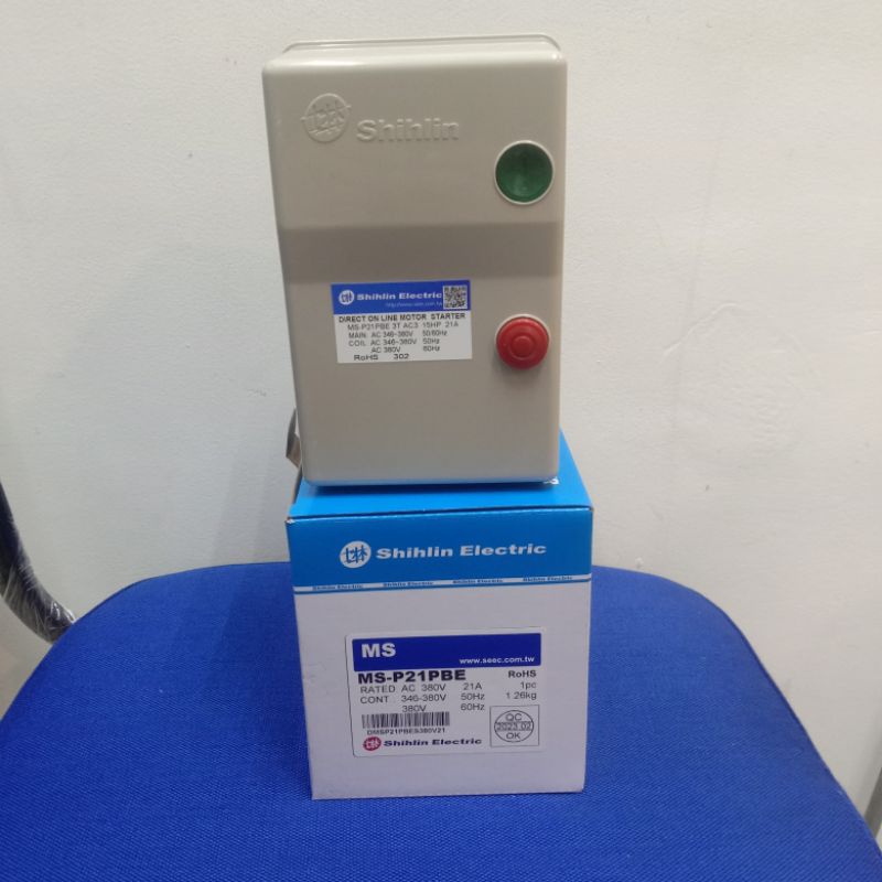 Jual DOL Starter / Magnetic Switch MS-P21PBE 15A Shihlin 220V / 380V - 220V | Shopee Indonesia