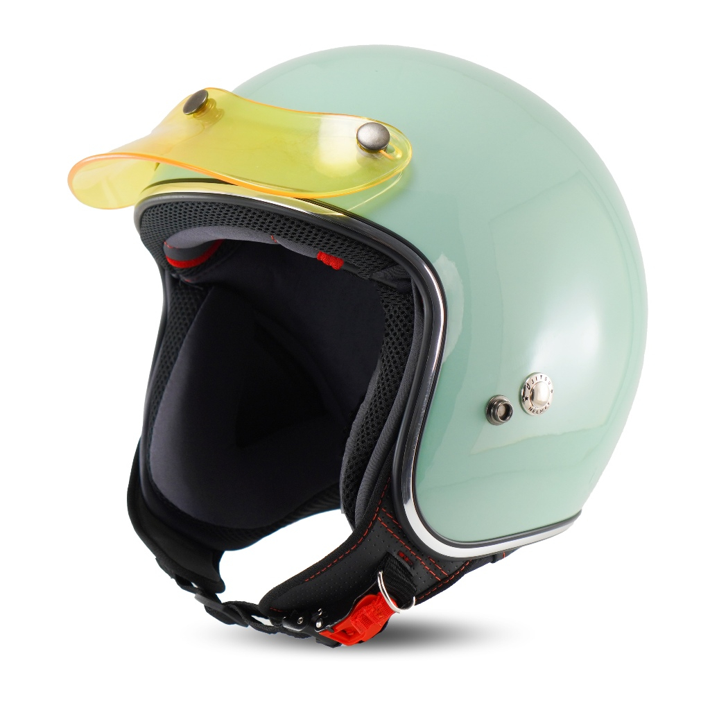 Jual Jitsu Helm Bogo Retro List Chrome Premium JR2 SNI Terbaru | Shopee ...