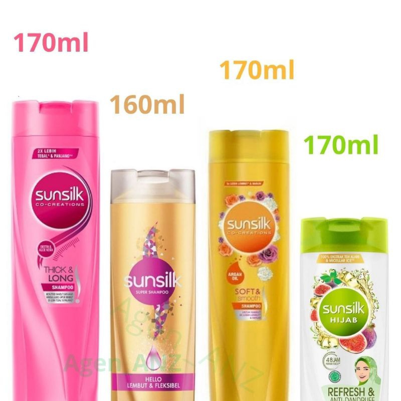 Jual Sunsilk co-creations Thick & Long 170ml Shampoo Sunsilk pink ...