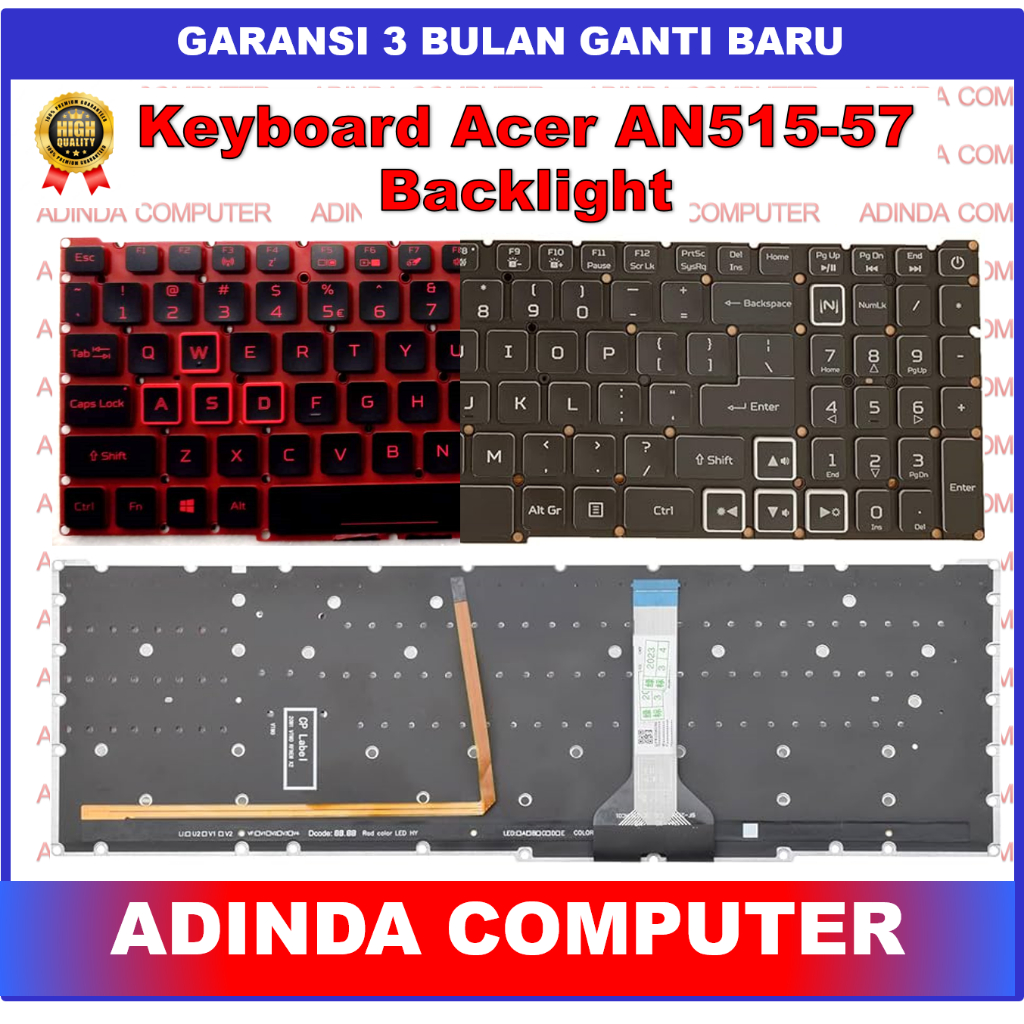 Jual Keyboard Acer Nitro 5 AN515-57 AN517-43 AN517-53 AN517-55 N20C1 ...