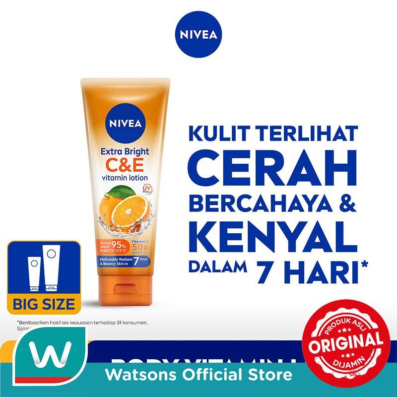 Jual Nivea Extra Bright C & E Vitamin Body Lotion 320ml | Shopee Indonesia