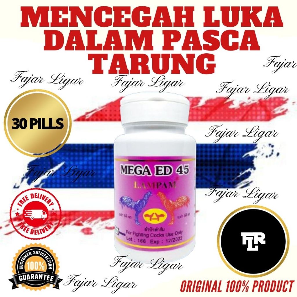 Jual LAMPAM MEGA ED 45 ORIGINAL THAILAND 30 KAPSUL MULTIVITAMIN IMPORT ...