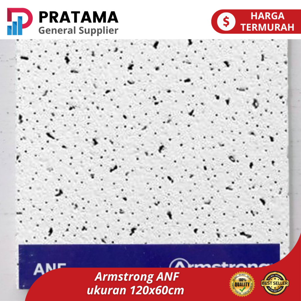 Jual Plafon Akustik Armstrong ANF 15mm 1200x600mm Panel Gypsum AKUSTIK ...
