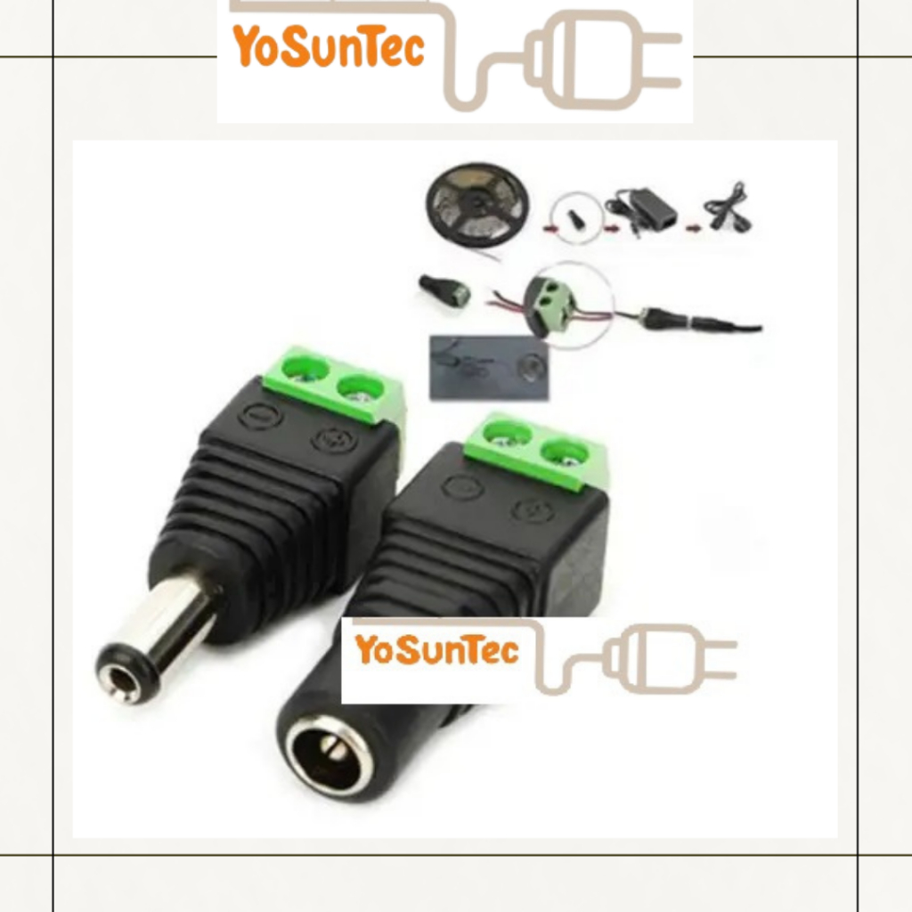 Jual JACK DC / KONEKTOR DC MALE CCTV SUPER Kualitas Super Bagus ...