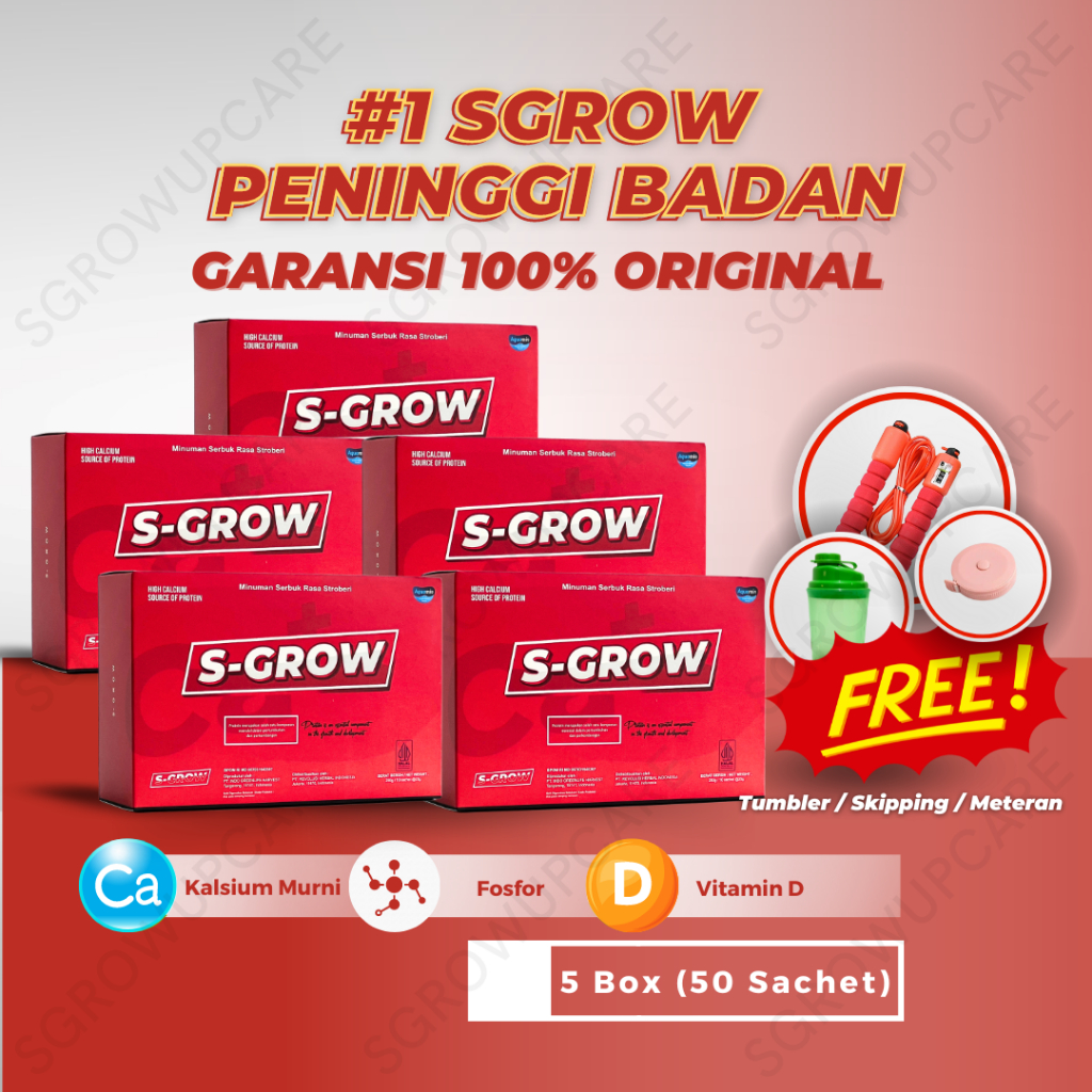 Jual S-GROW Susu Peninggi Badan Terbaik Isi 5 Box | Shopee Indonesia